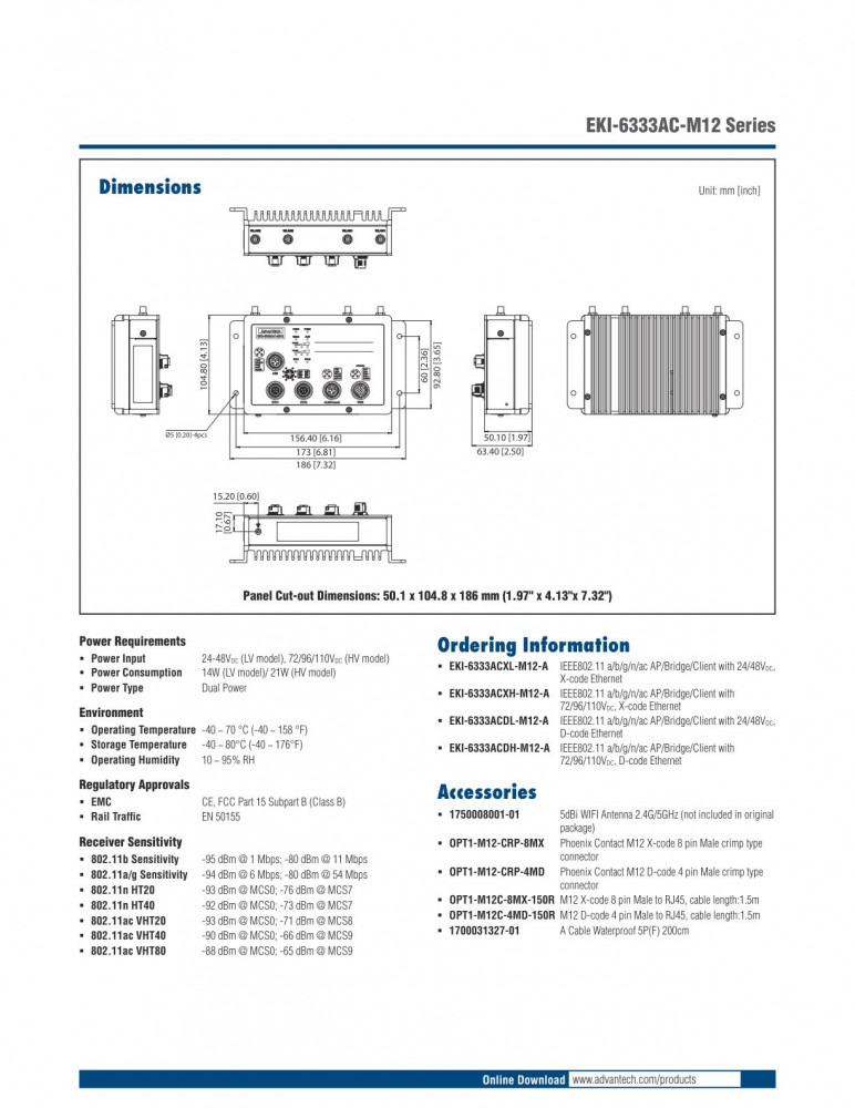 EKI-6333AC-M12 product documentation page 2