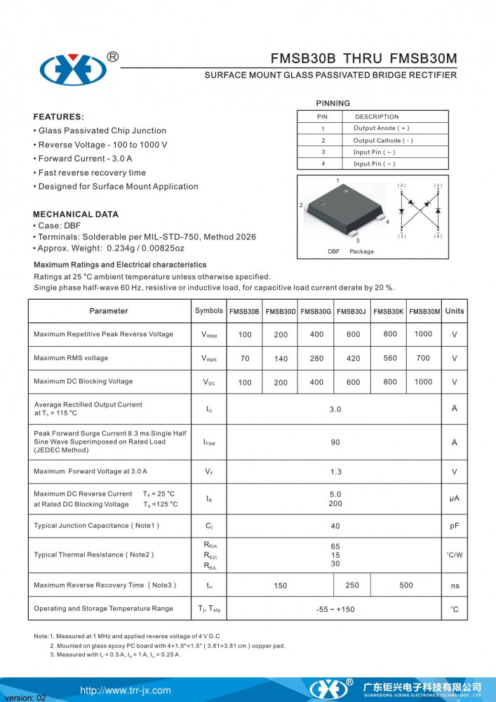 FMSB30M datasheet page 1