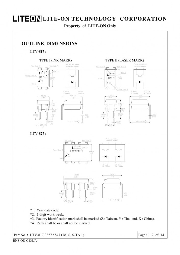 LTV-847 datasheet page 2