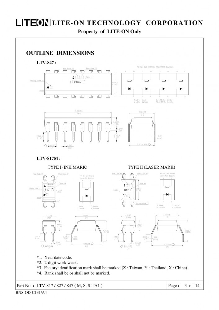 LTV-847 datasheet page 3