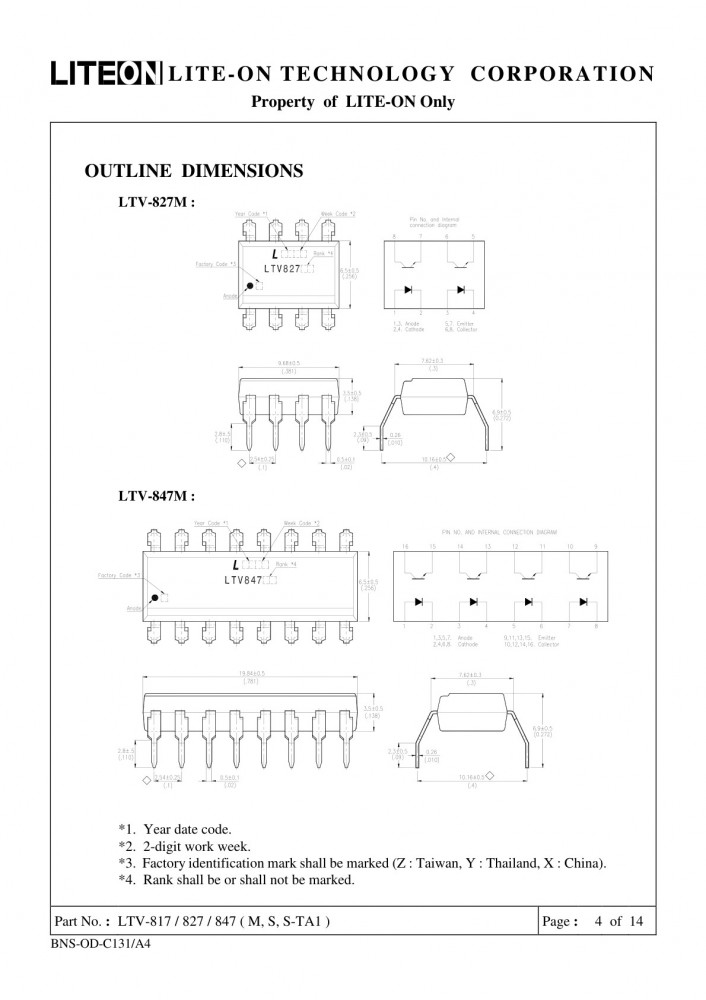 LTV-847 datasheet page 4
