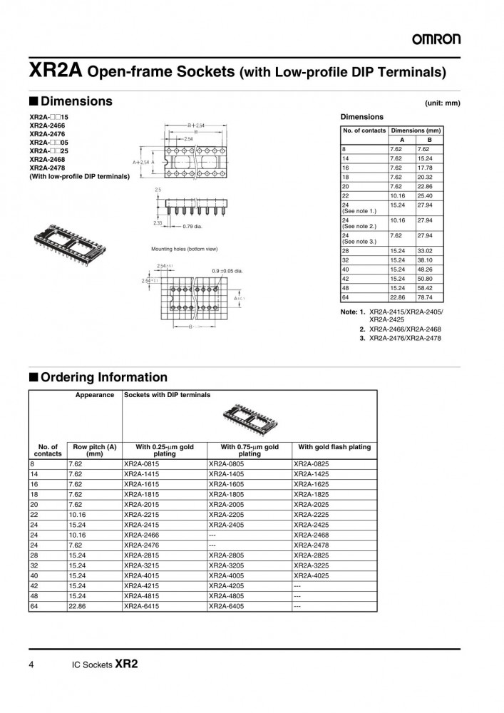 XR2A technical document page 4