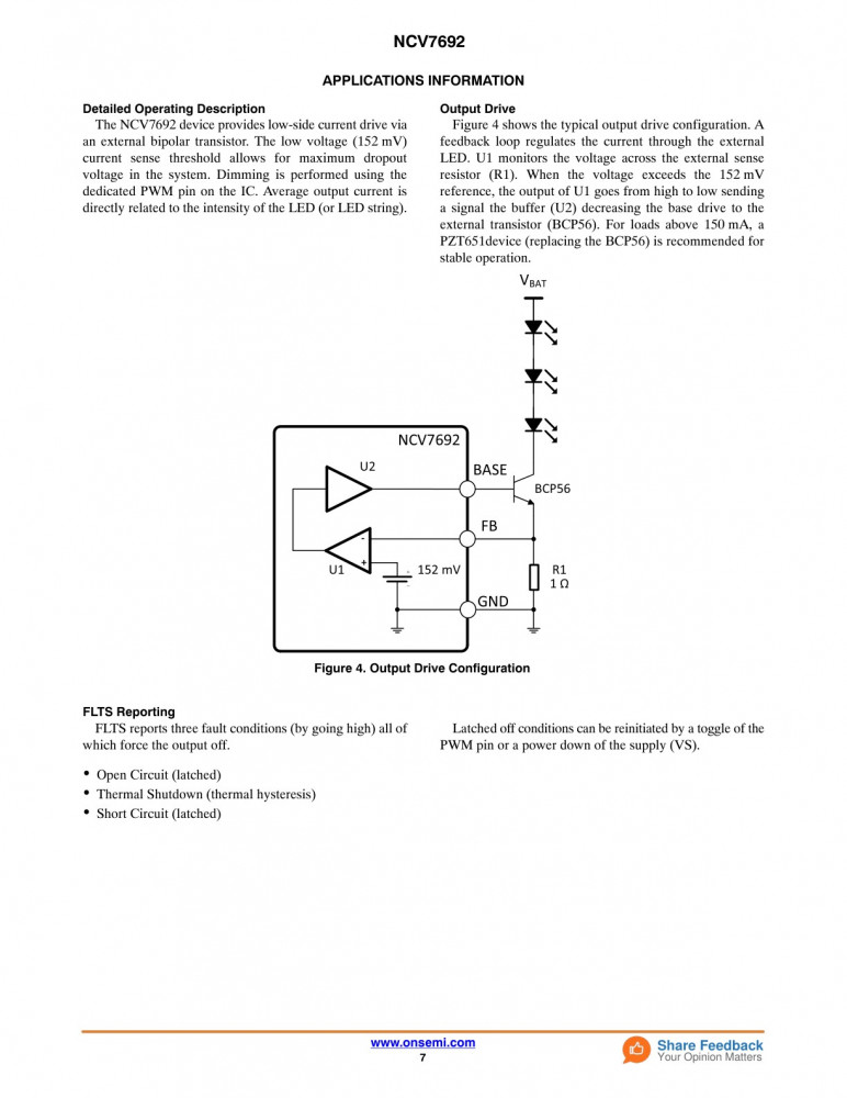 NCV7692 document page 7