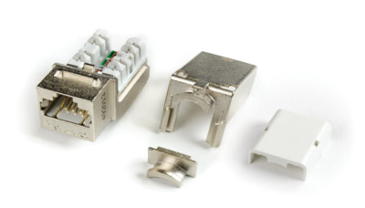 Hyperline KJNE-8P8C-C6-90-SH-F Keystone Insert
