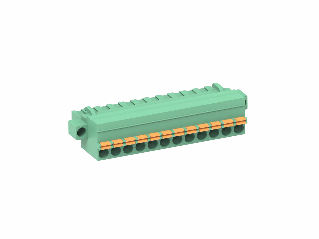 5.08mm Pitch Eurostyle Horizontal Plug, Spring-Type, In-Line, with Retention Ends, 12 Circuits for sale