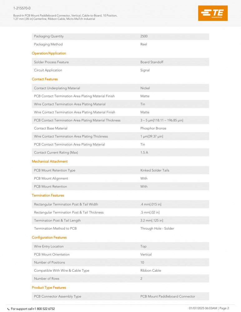 TE Connectivity 1-215570-0 document page 2