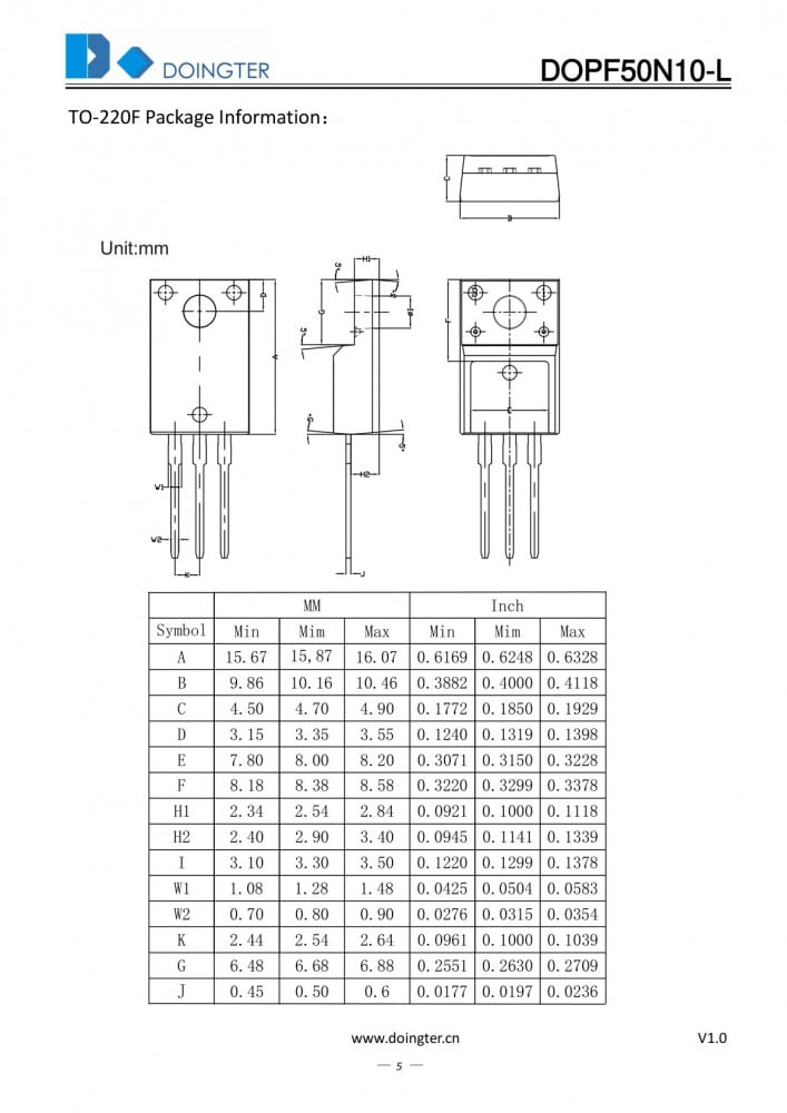 DOPF50N10-L datasheet page 5