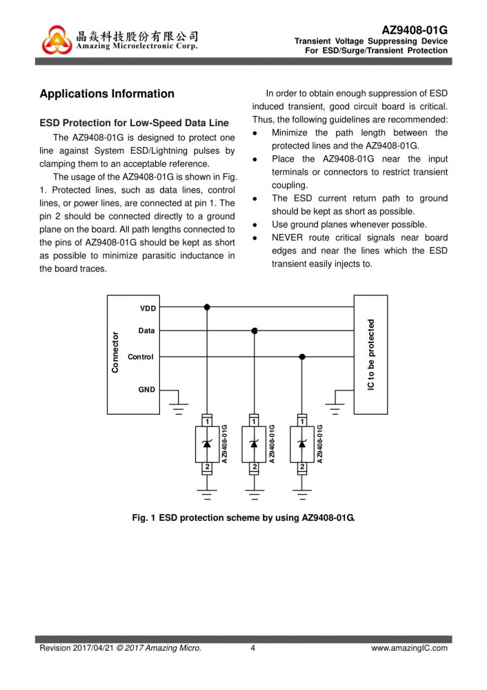 AZ9408-01G datasheet page 4