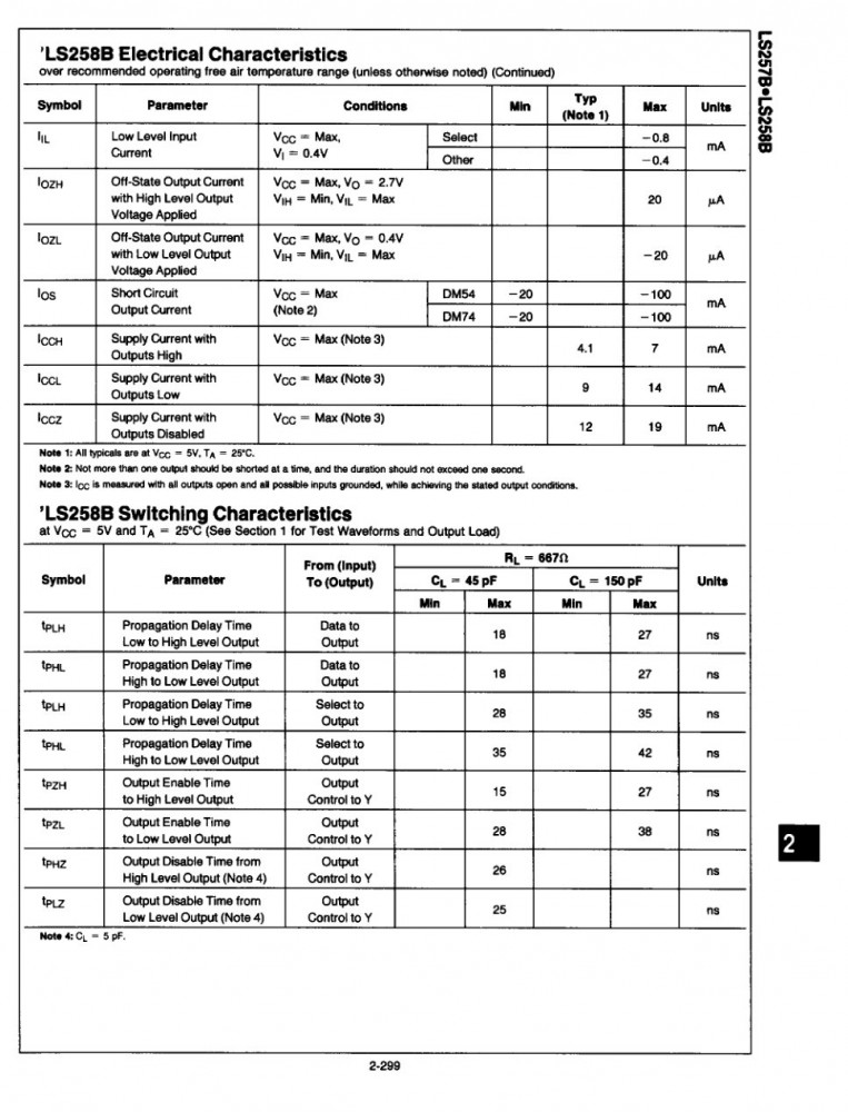 54LS258B datasheet page 5