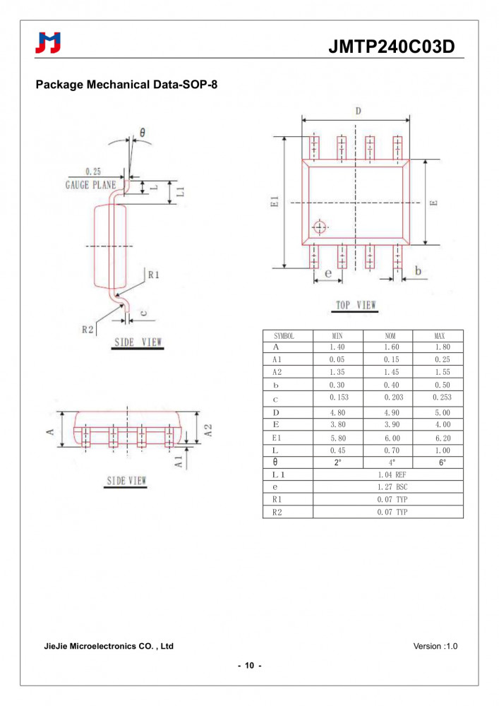 JMTP240C03D datasheet page 10