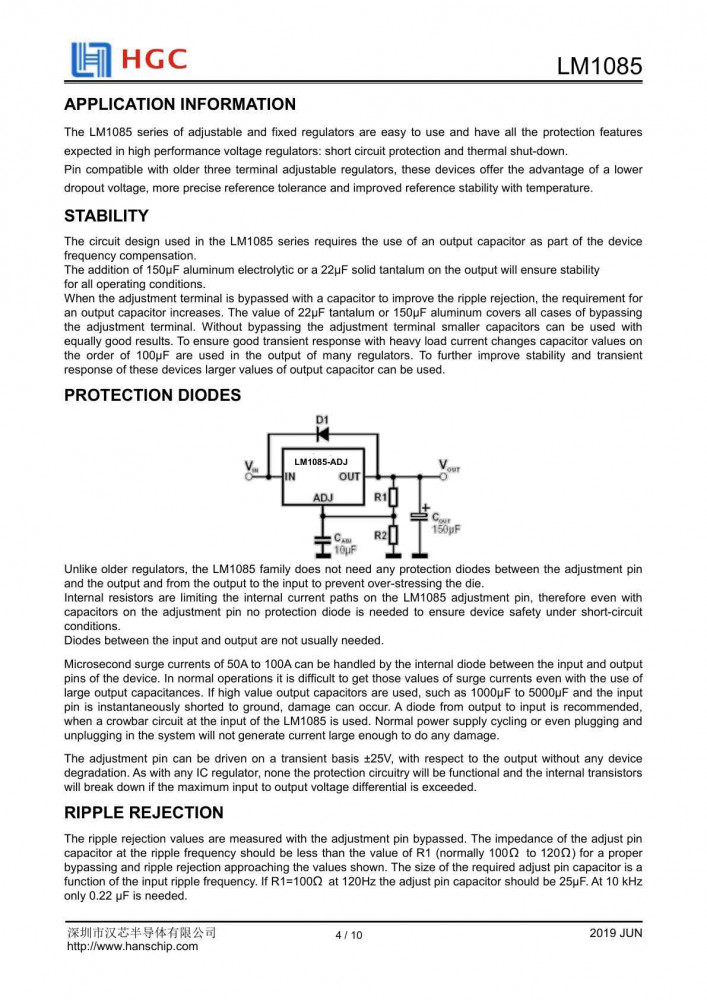 LM1085 datasheet page 4