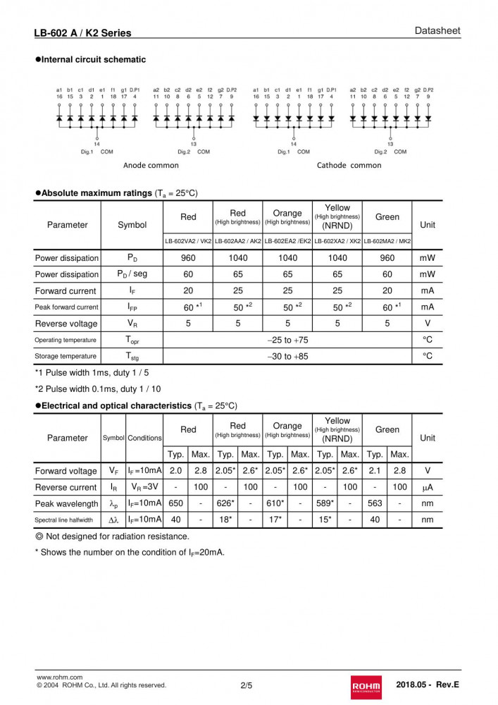 LB-602VK2 datasheet page 2