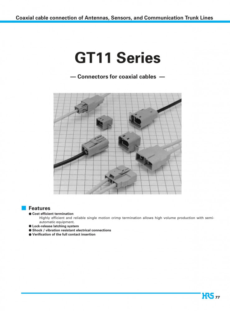 HRS GT11 Series document page 1