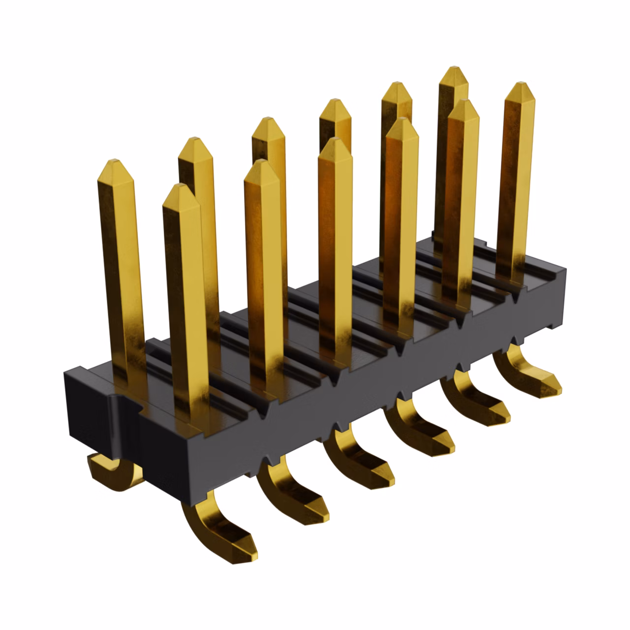 Milli-Grid Header, Vertical, Surface Mount, 26 Circuits (Void at circuit 2), 0.38µm Gold (Au) Plating, Mating Pin Length 3.80mm, with Cap, Tape and Reel, Lead-Free