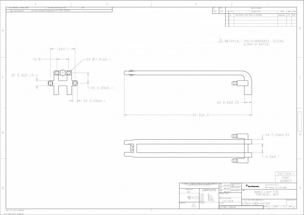 TE Connectivity 2007309-1 technical drawing preview