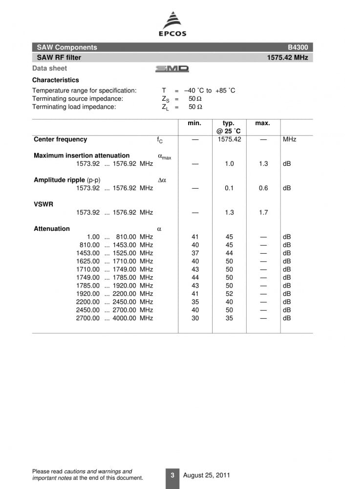 B4300 data sheet page 3