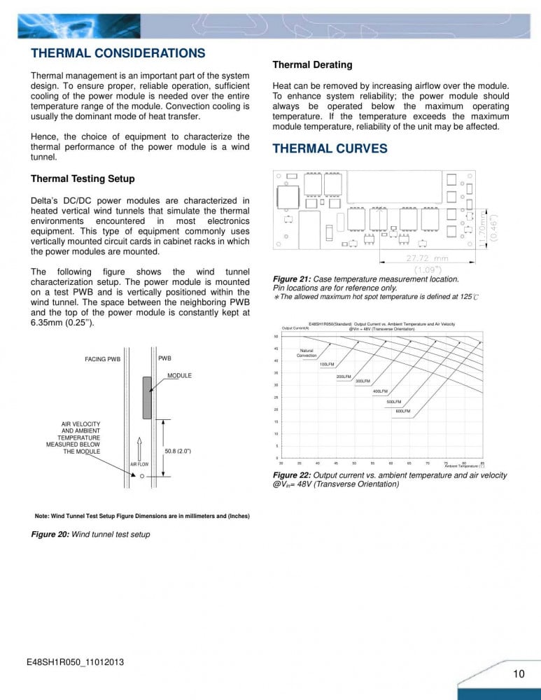 DELTA E48SH datasheet page 10