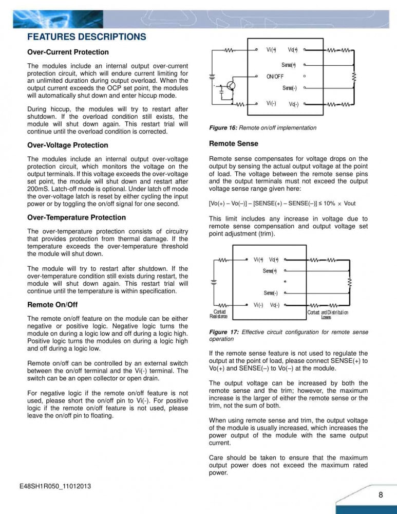 DELTA E48SH datasheet page 8