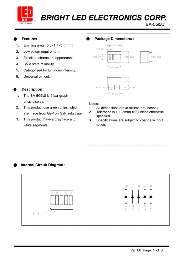 BA-5G5UI technical document page 1