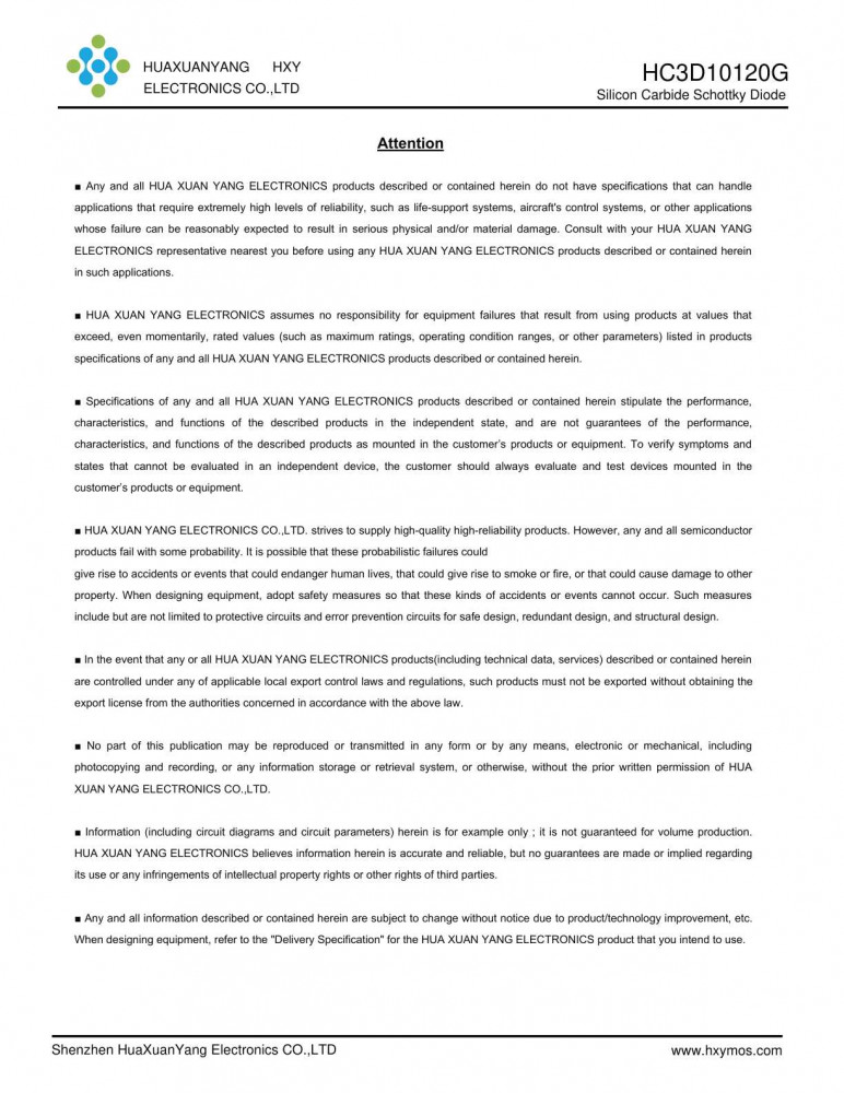 HC3D10120G technical document page 6