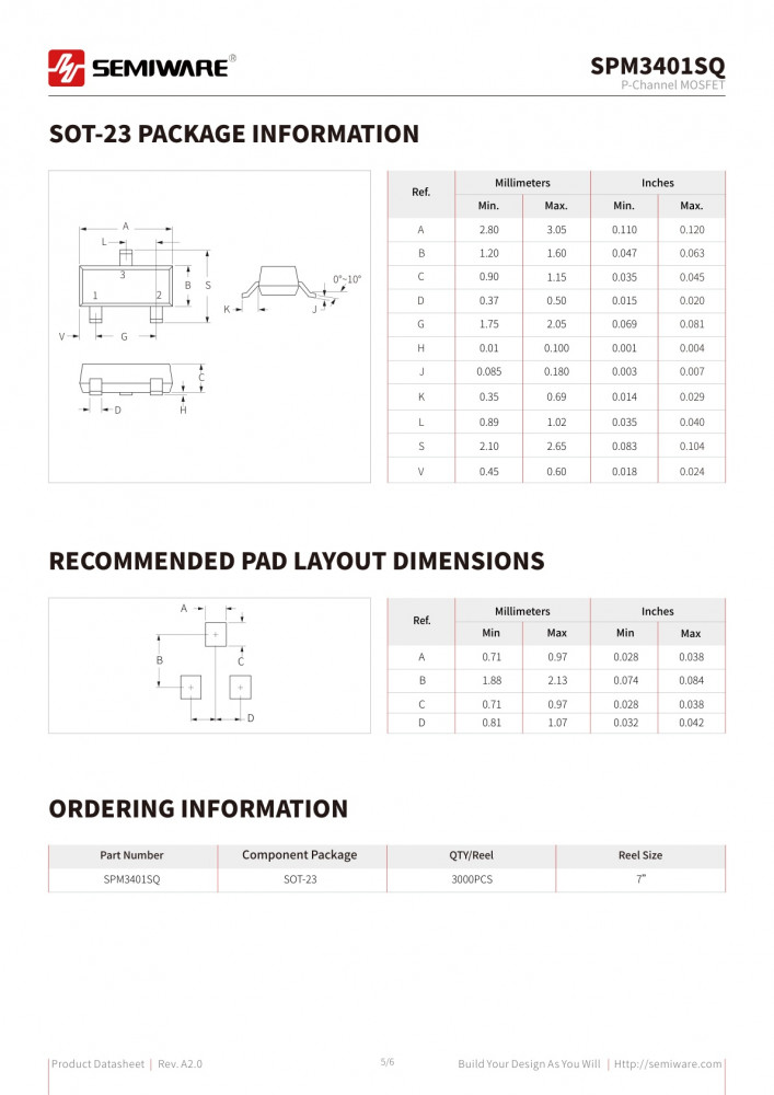 SPM3401SQ datasheet page 5