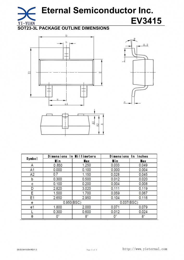 EV3415 datasheet page 5