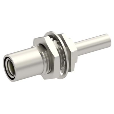 SMB / STRAIGHT PLUG FEMALE CRIMP TYPE FOR 2.6/50 S CABLE NICKEL for sale