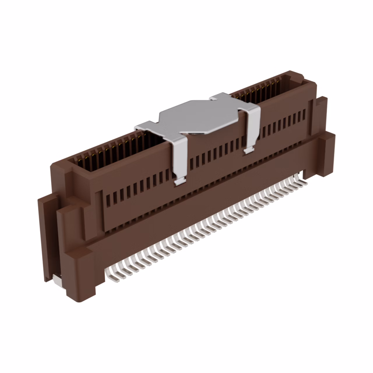 SlimStack Board-to-Board Connector, 0.635mm Pitch, 0.635 Series, Plug, 10.00 or 16.00mm Mated Height, 6.40mm Mated Width, 70 Circuits for sale