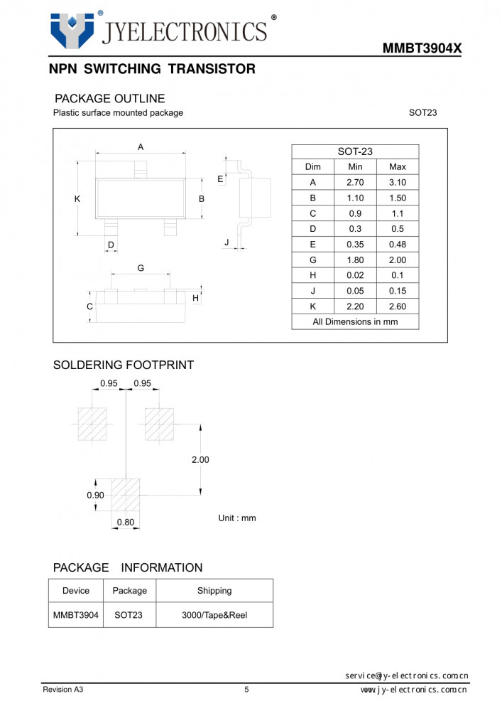 MMBT3904X datasheet page 5
