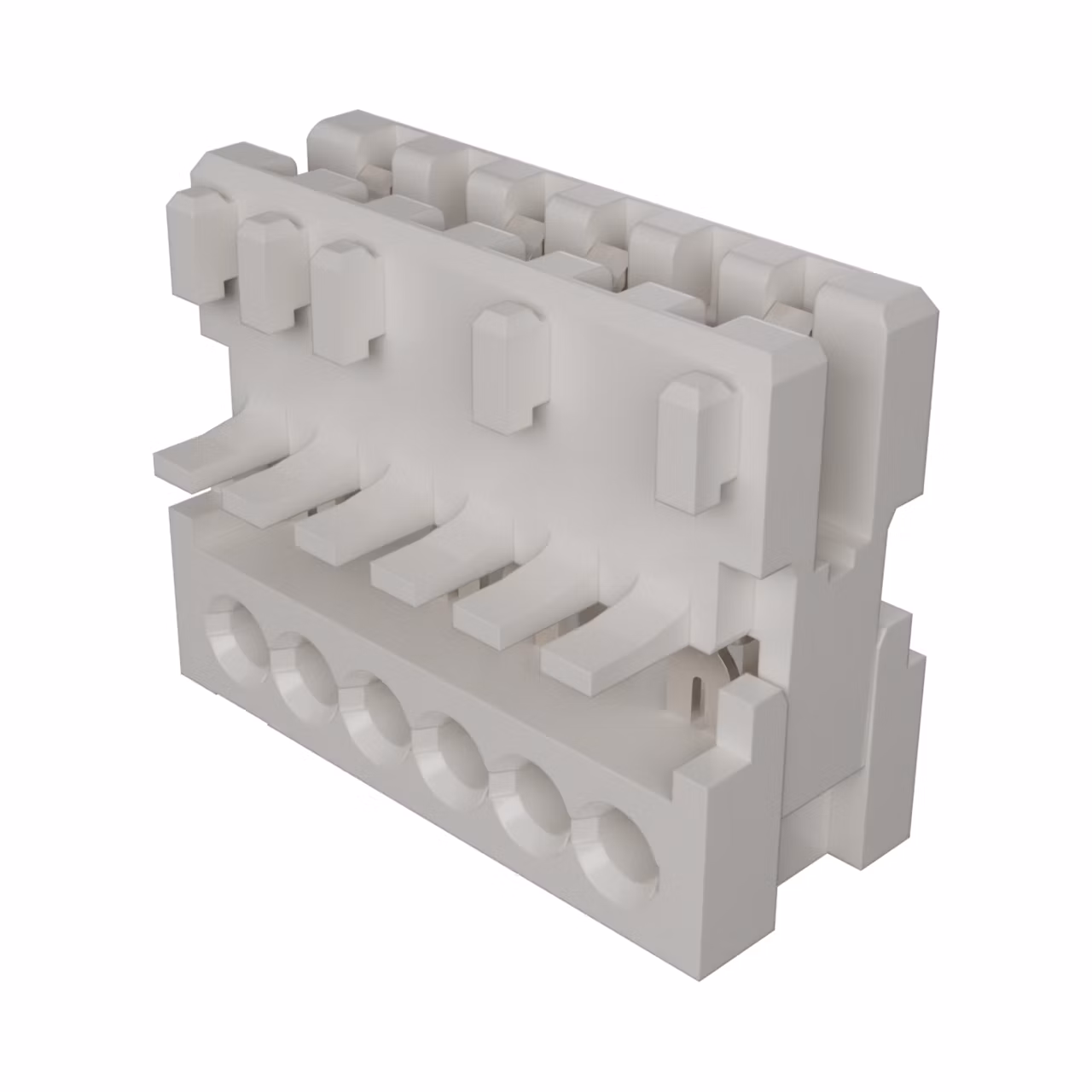 Appli-Mate RAST 2.5 IDT Housing, 2.50mm Pitch, Direct/Indirect, Female, 6 Circuits, Position Keys D and F Removed, Voided Circuits 2 and 5 for sale
