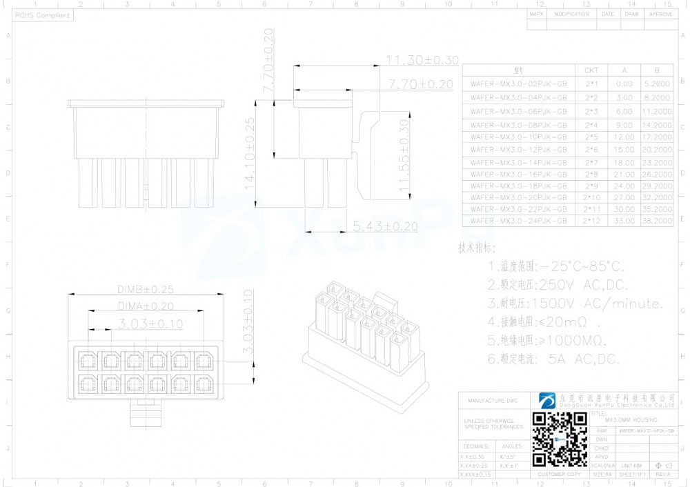 WAFER-MX3.0-22PJK-GB technical document preview