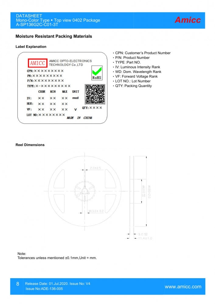 A-SP136G2C-C01-3T datasheet page 8