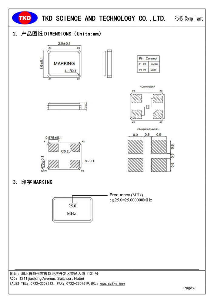 TKD SX20Y025000B81S004 datasheet page 6
