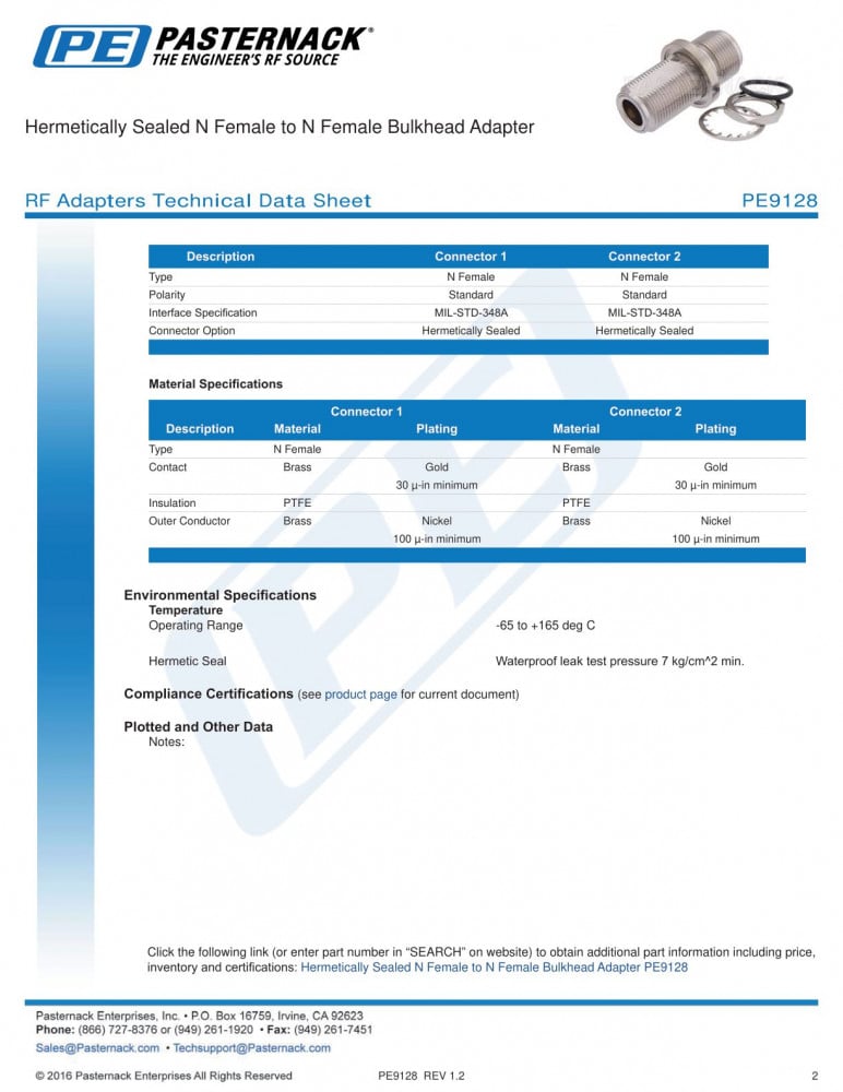 PE9128 technical document page 2