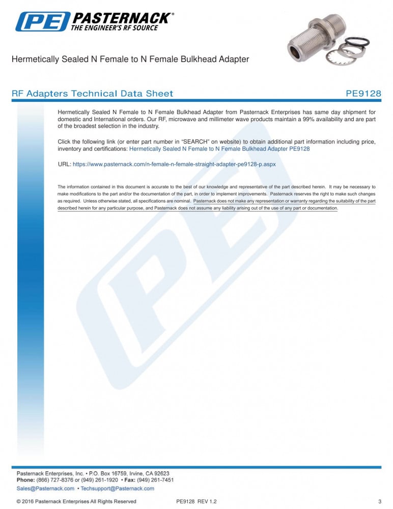 PE9128 technical document page 3