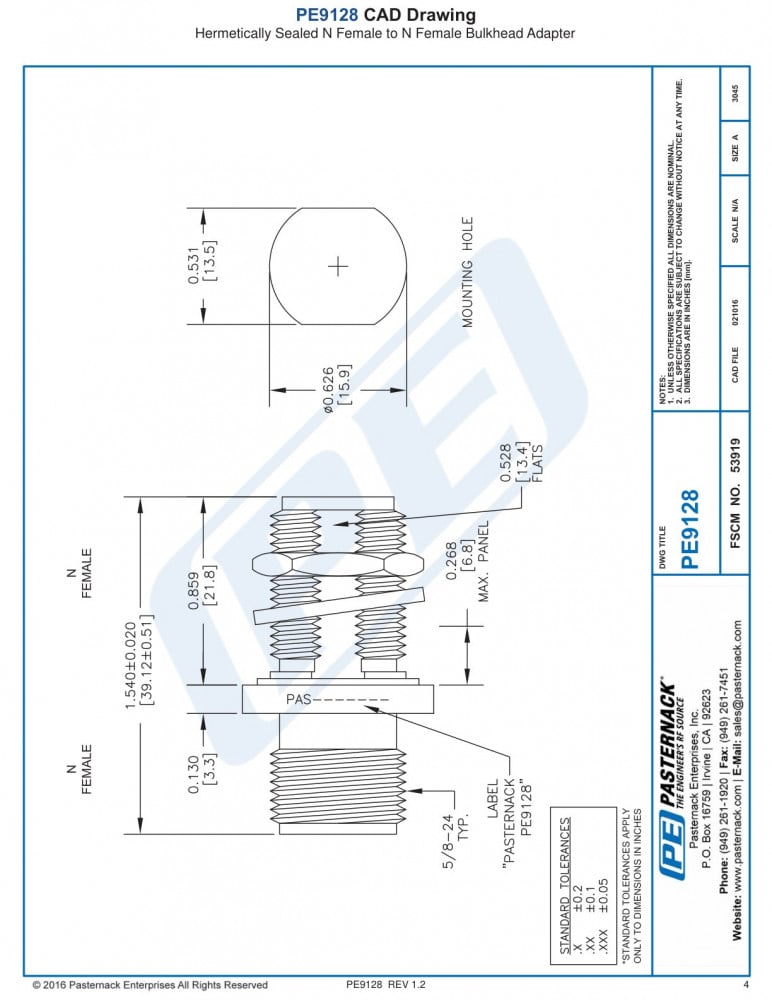 PE9128 technical document page 4