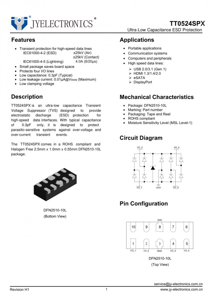 TT0524SPX datasheet page 1