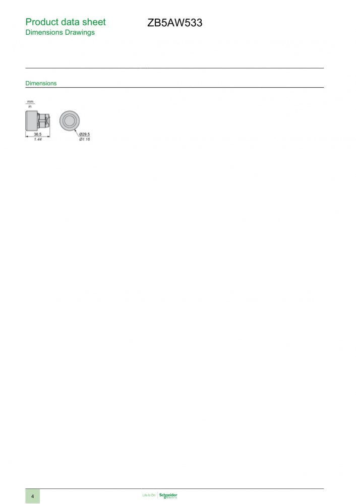 ZB5AW533 technical document page 4
