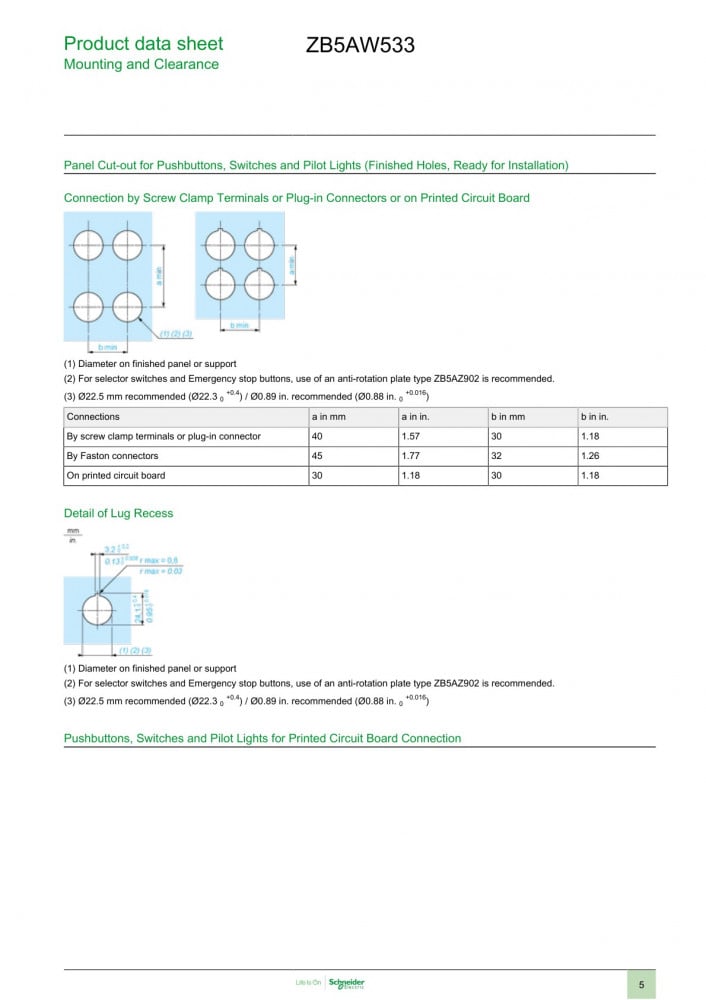ZB5AW533 technical document page 5