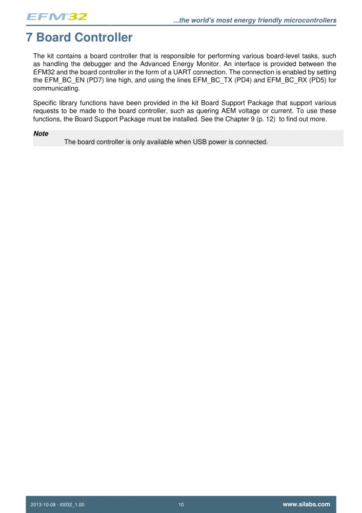 EFM32ZG-STK3200 user manual page 10