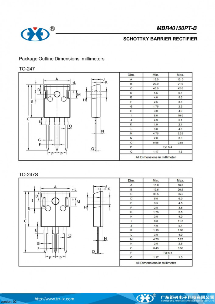 MBR40150PT-B datasheet page 3