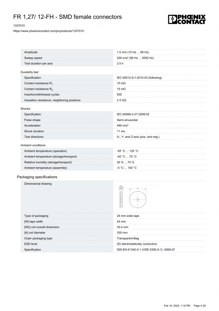 Phoenix Contact 1337010 technical document page 4