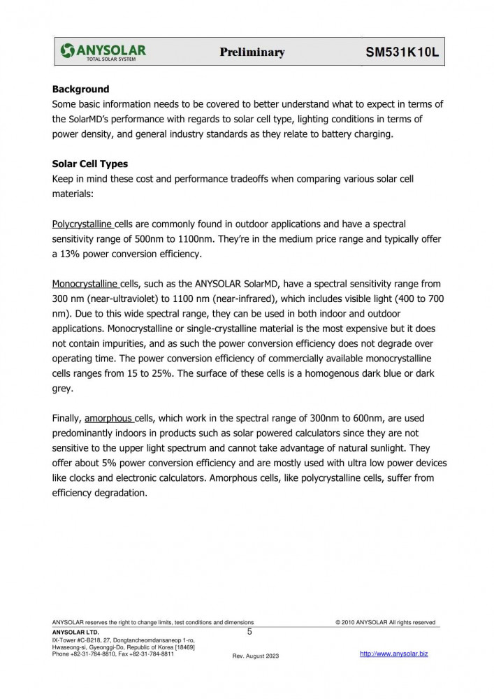 SM531K10L technical document page 5