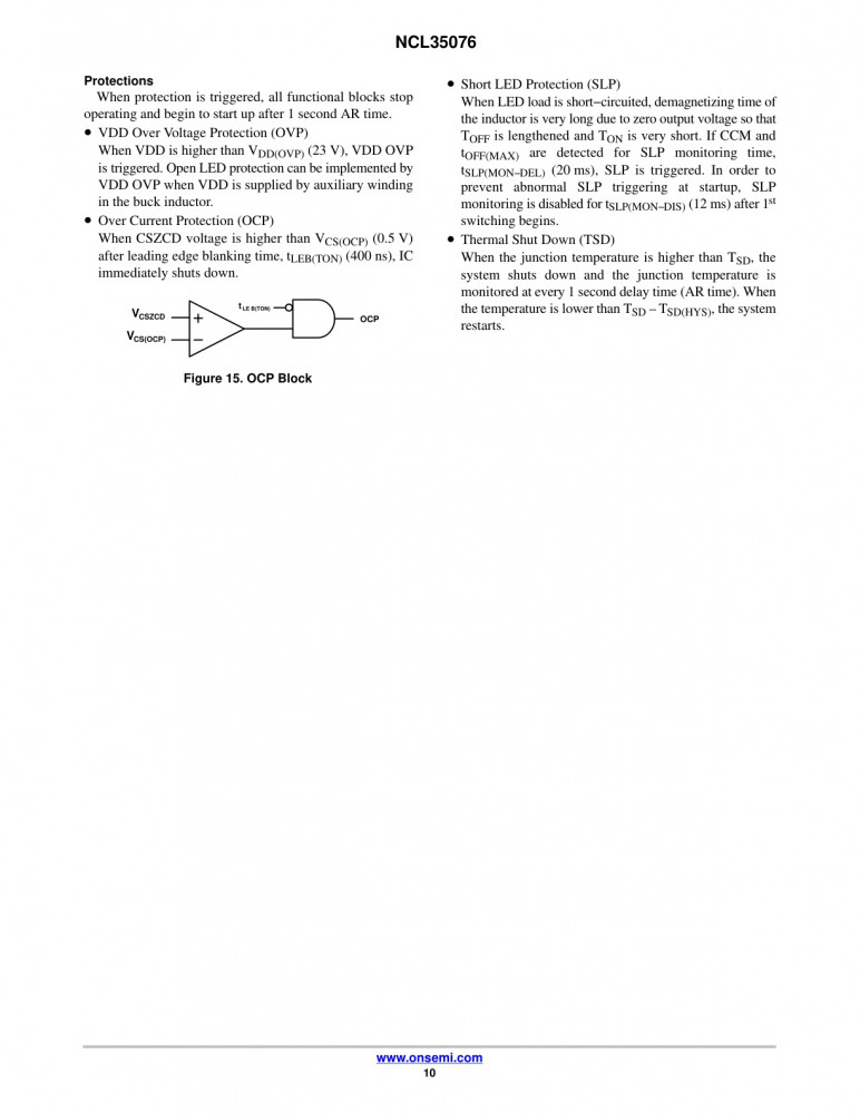 NCL35076 datasheet page 10