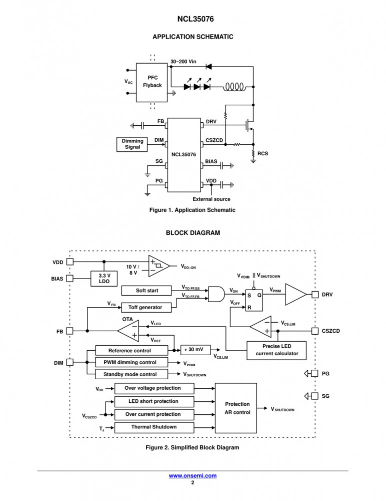 NCL35076 datasheet page 2