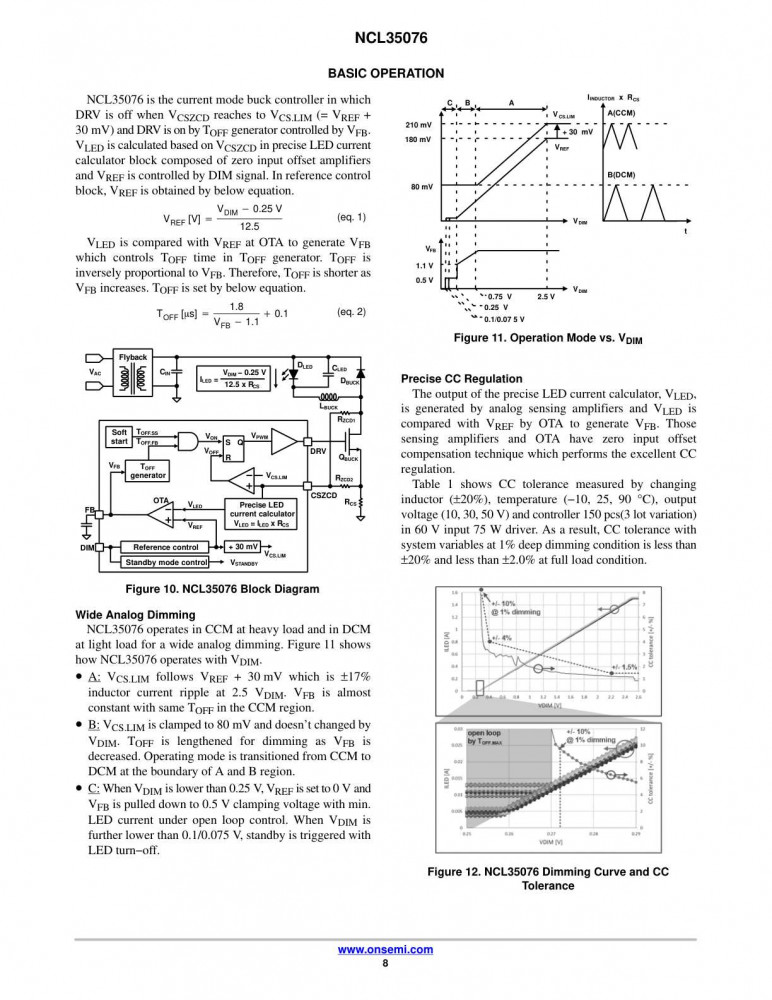 NCL35076 datasheet page 8