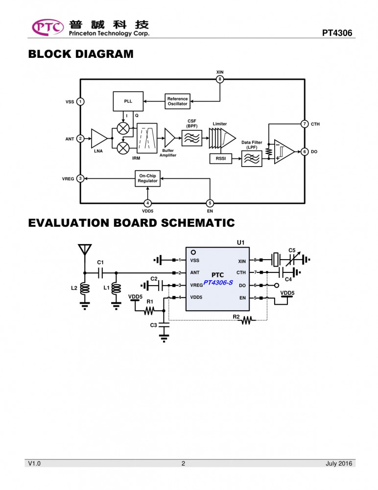 PT4306 datasheet page 2