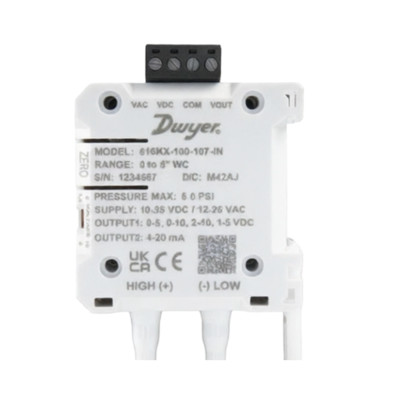 Dwyer 616KX-025-108-PA Differential Pressure Transmitter