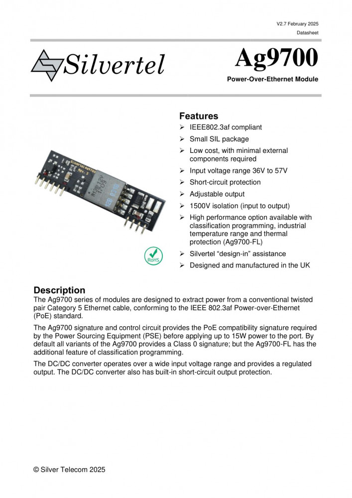 Ag9700 technical document page 1