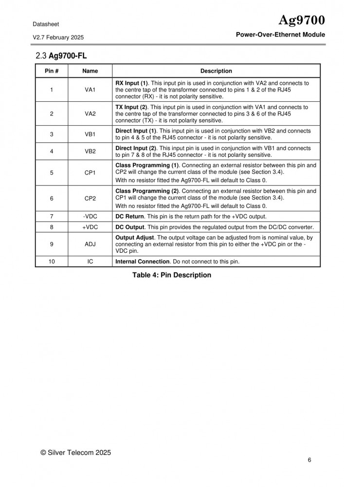 Ag9700 technical document page 6